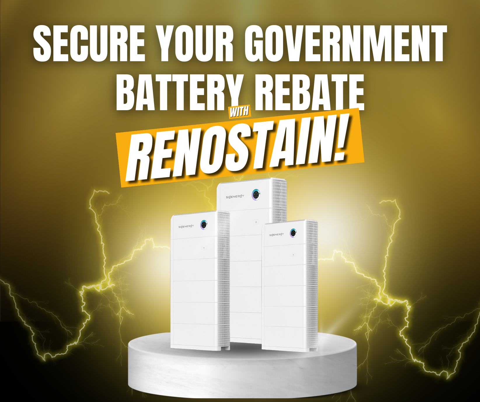 Battery Systems Rebates | Renostain